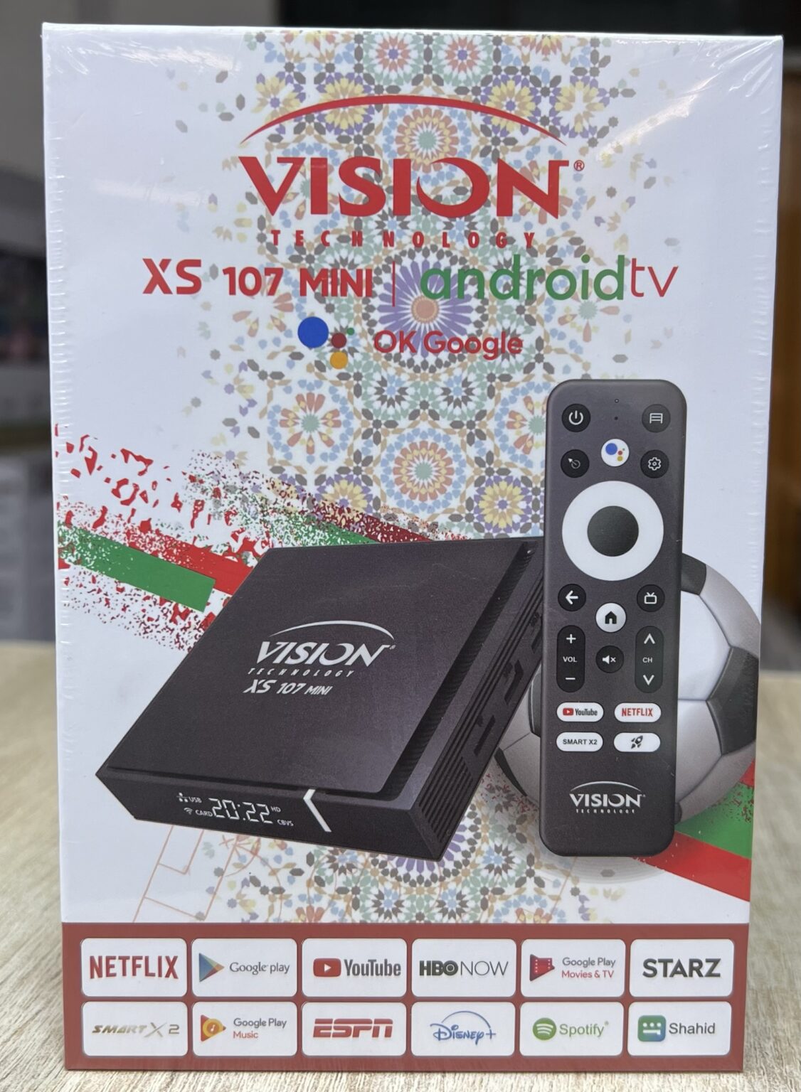 Tv box Vision xS 107 Mini + اشتراك لمدة سنة كاملة - said shop